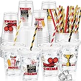 Amazon.com: FoldTier 50 Pcs Science Cups 12 oz Disposable Plastic Cups ...