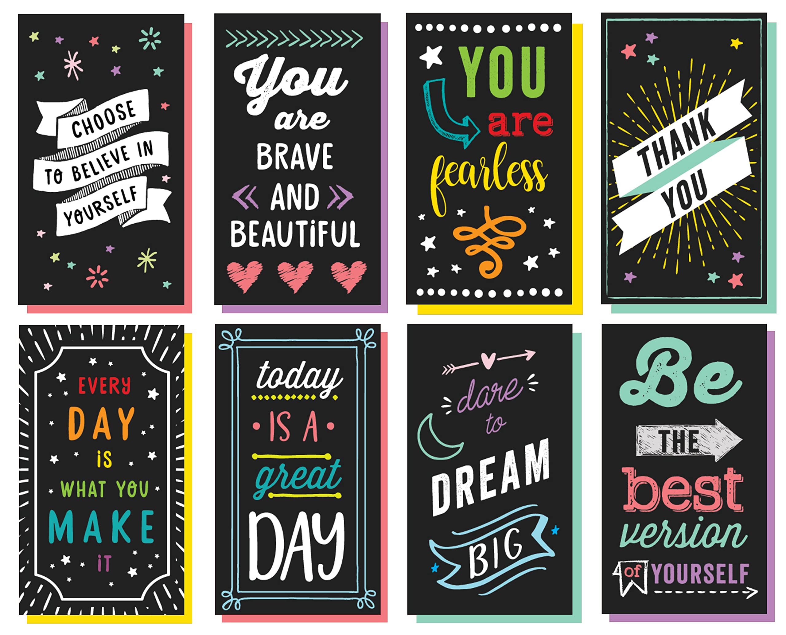Mua Iconikal 200-Count Inspirational, Motivational Sayings 3.5x2-inch ...