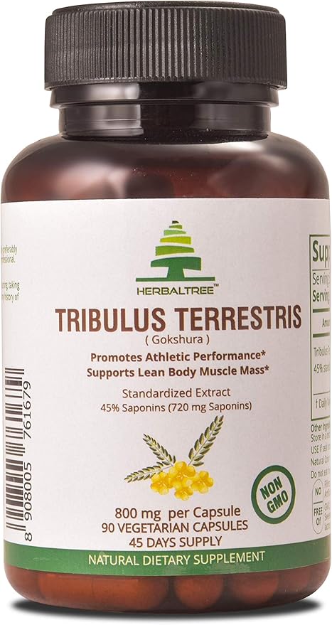Premium Tribulus Terrestris Supplement 1600 mg 90 Vegetarian Capsule ...