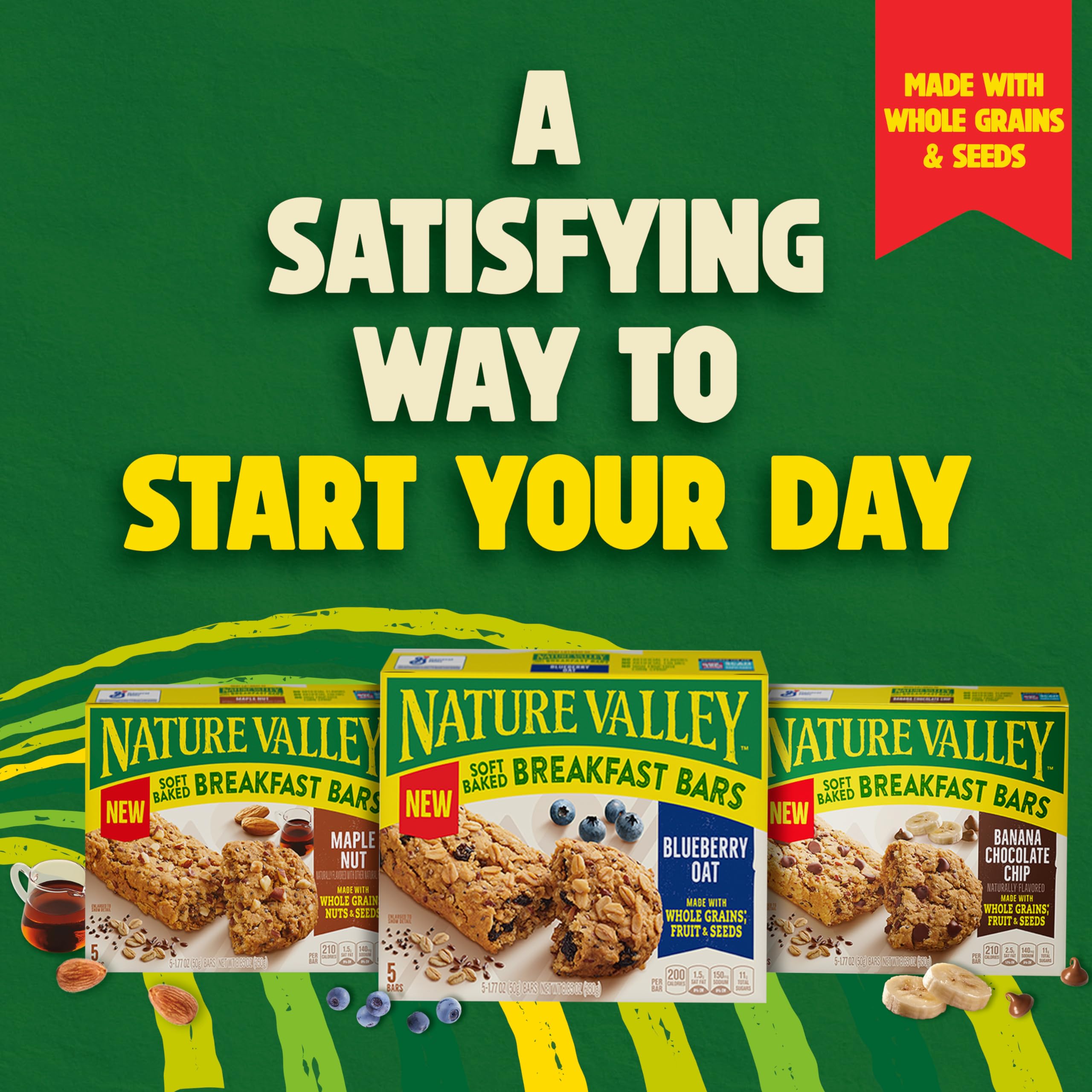 Mua Nature Valley Soft Baked Breakfast Bars, Maple Nut, Morning Snacks ...