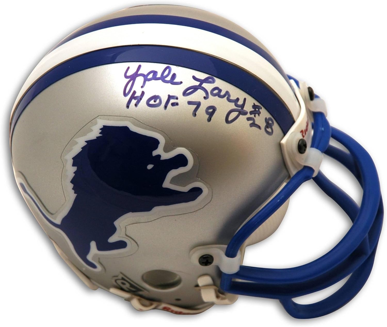 Amazon.com: Yale Lary Detroit Lions Mini Helmet inscribed HOF 79 ...