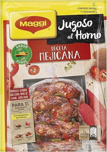 Maggi Jugoso al Horno Receta Mejicana - 1 Bolsa para Horno con ...