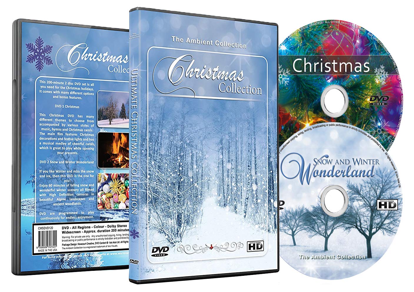 Amazon.com: Christmas 2 DVD Set - Christmas Collection Videos of ...