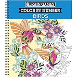 Brain Games - Color by Number: Stress-Free Coloring (Orange ...