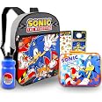 Amazon.com | Sonic the Hedgehog Backpack with Lunch Box Set - Bundle ...