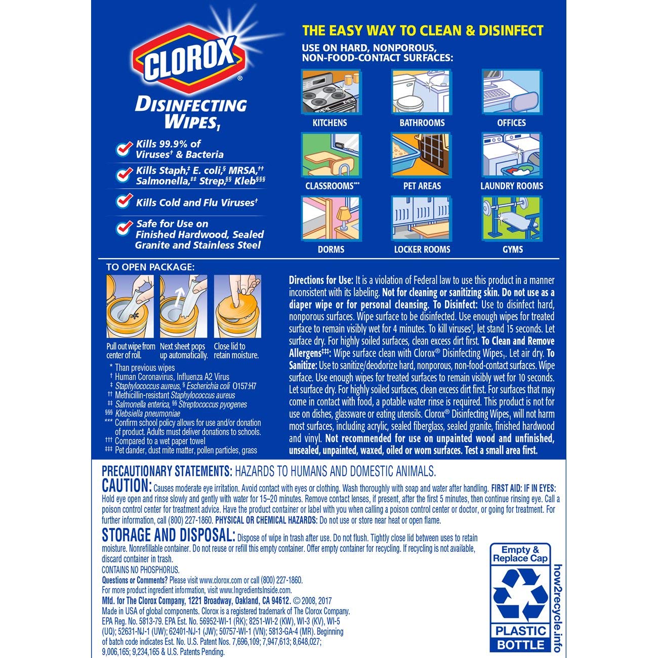 Paper Products 75 Count Lemon Fresh Clorox Wipes Disinfecting Towelettes