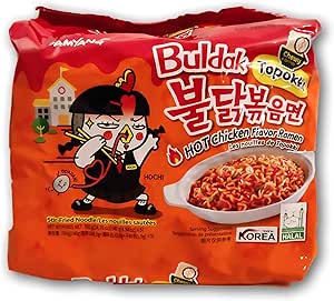 Samyang Halal Buldak Topokki Flavour Spicy hot Chicken Ramen Made in ...