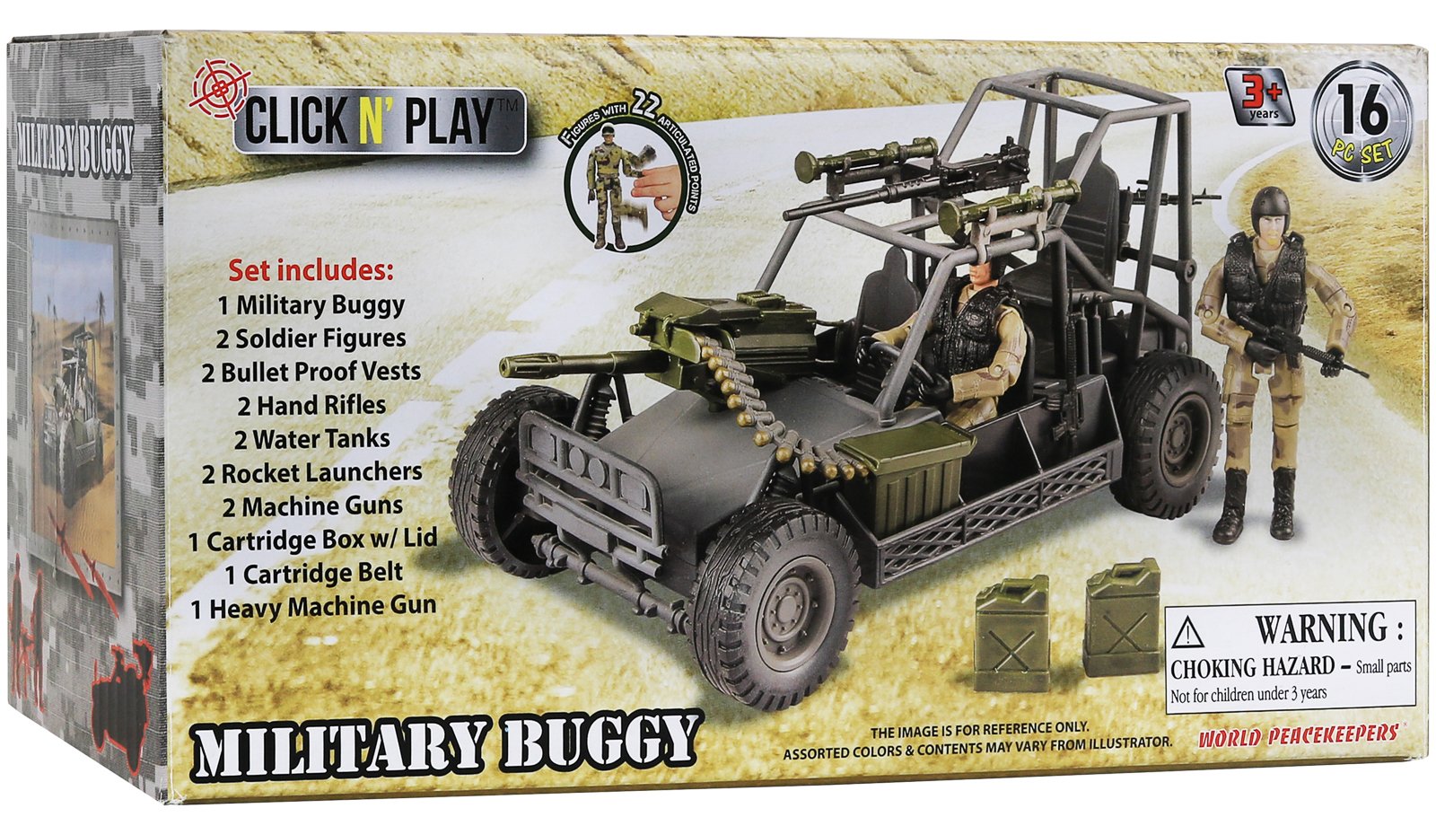 Mua Click N' Play Military Desert Patrol Vehicle (DPV) Buggy, 16 Piece ...