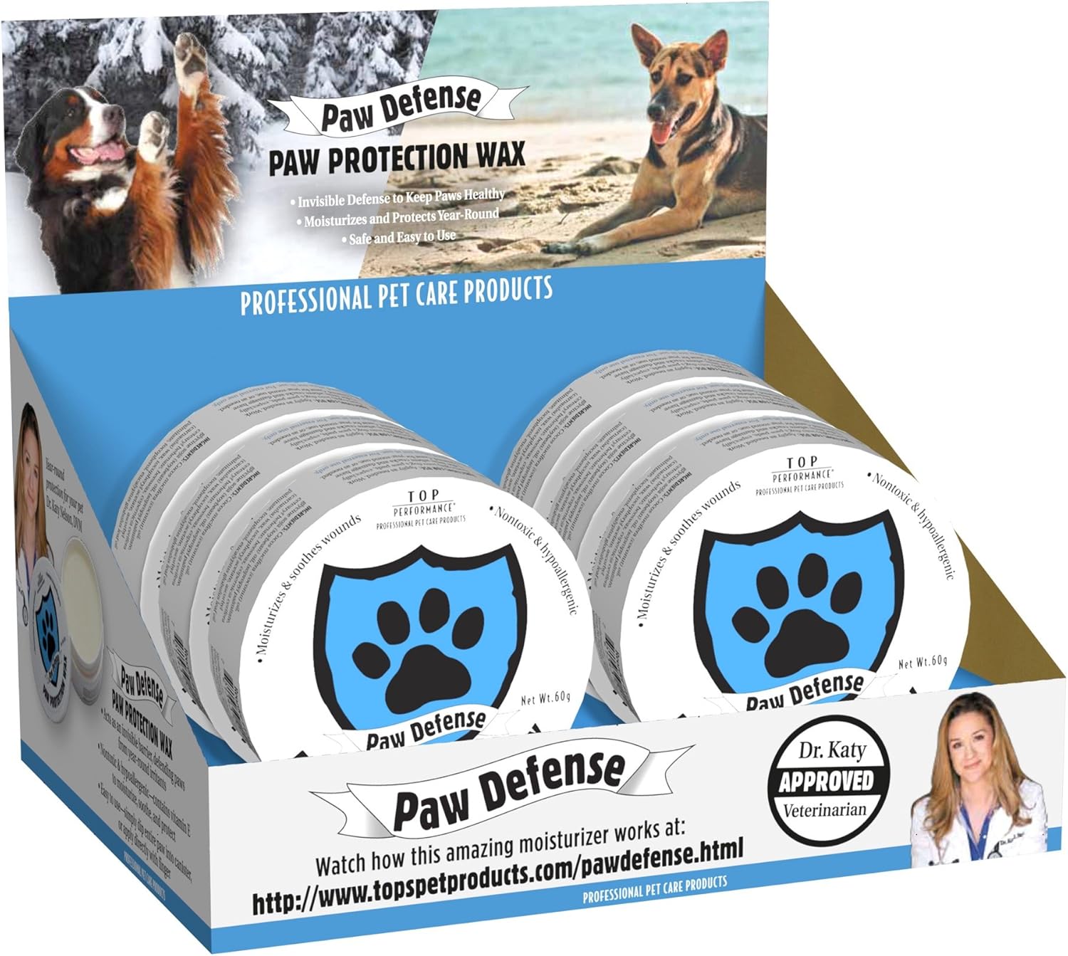 Amazon.com : Top Performance 6 Piece Paw Defense Paw Protection Wax ...