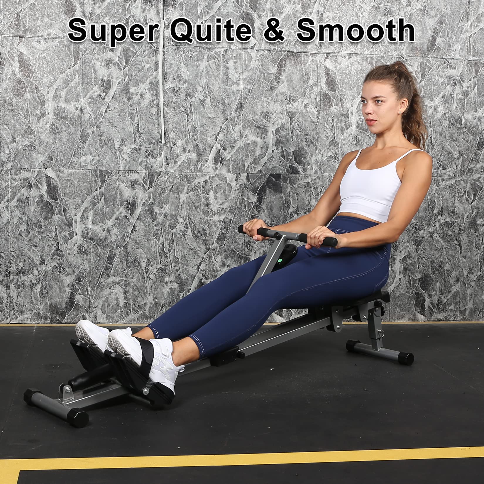Mua YSSOA Rowing Machine Rower Ergometer, with 12 Levels of Adjustable ...