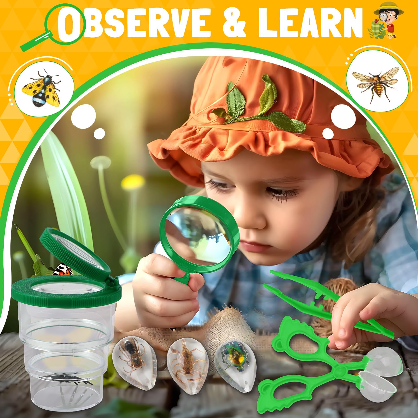 Mua Kids Explorer Kit & Bug Catcher Kit for Kids, 15 PCS Explorer Kit ...