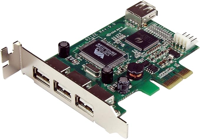 StarTech.com 4 Port PCI Express Low Profile High Speed: Amazon.co.uk: Electronics
