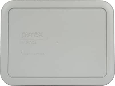 Amazon.com: Pyrex 7210-PC Grey Rectangle 3 Cup (750mL) Plastic Storage ...