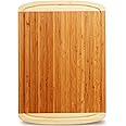 Amazon.com: Organic Extra Large Bamboo Cutting Board with Lifetime Replacements - Extra Large ...