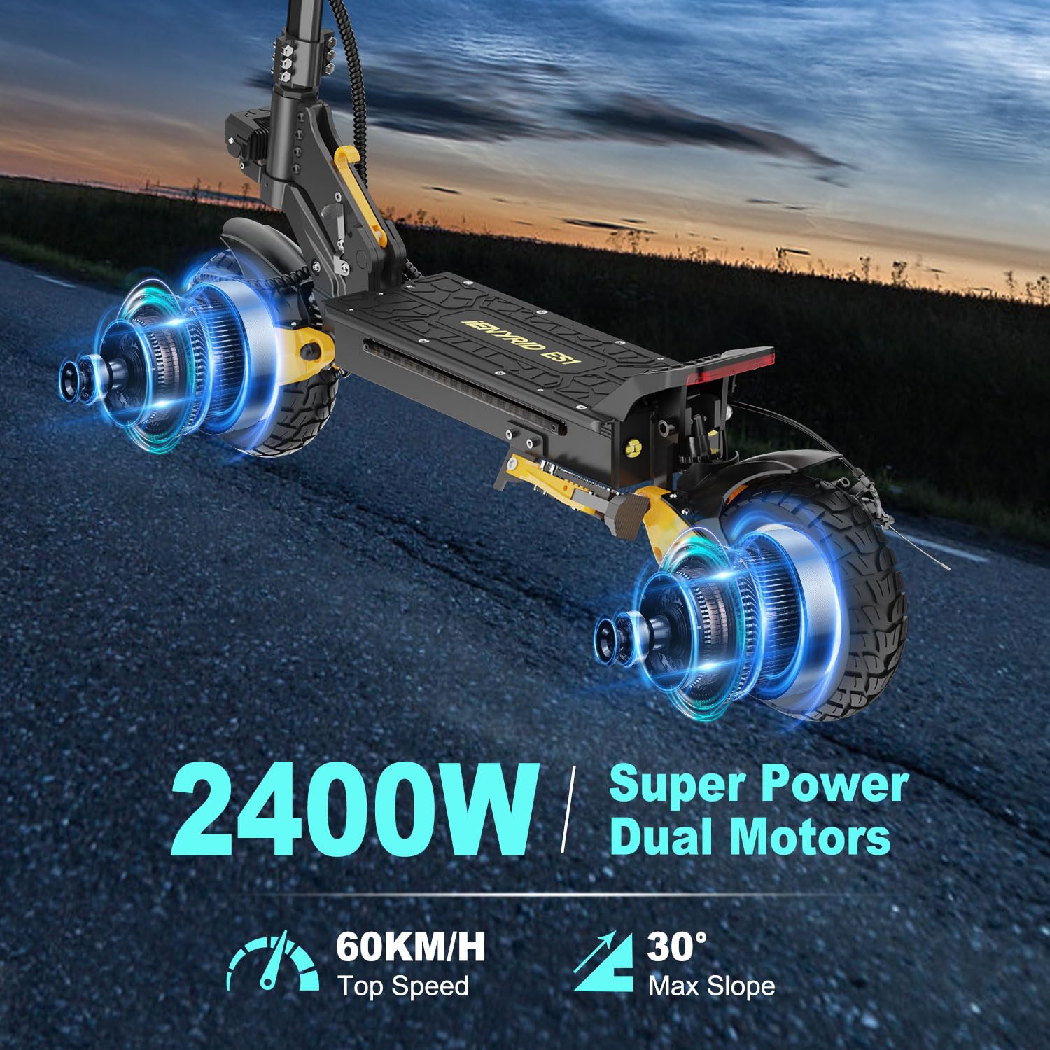 Mua Electric Scooter Adults, E Scooter 1000w/2400w Motor 45/60Km/h Top ...
