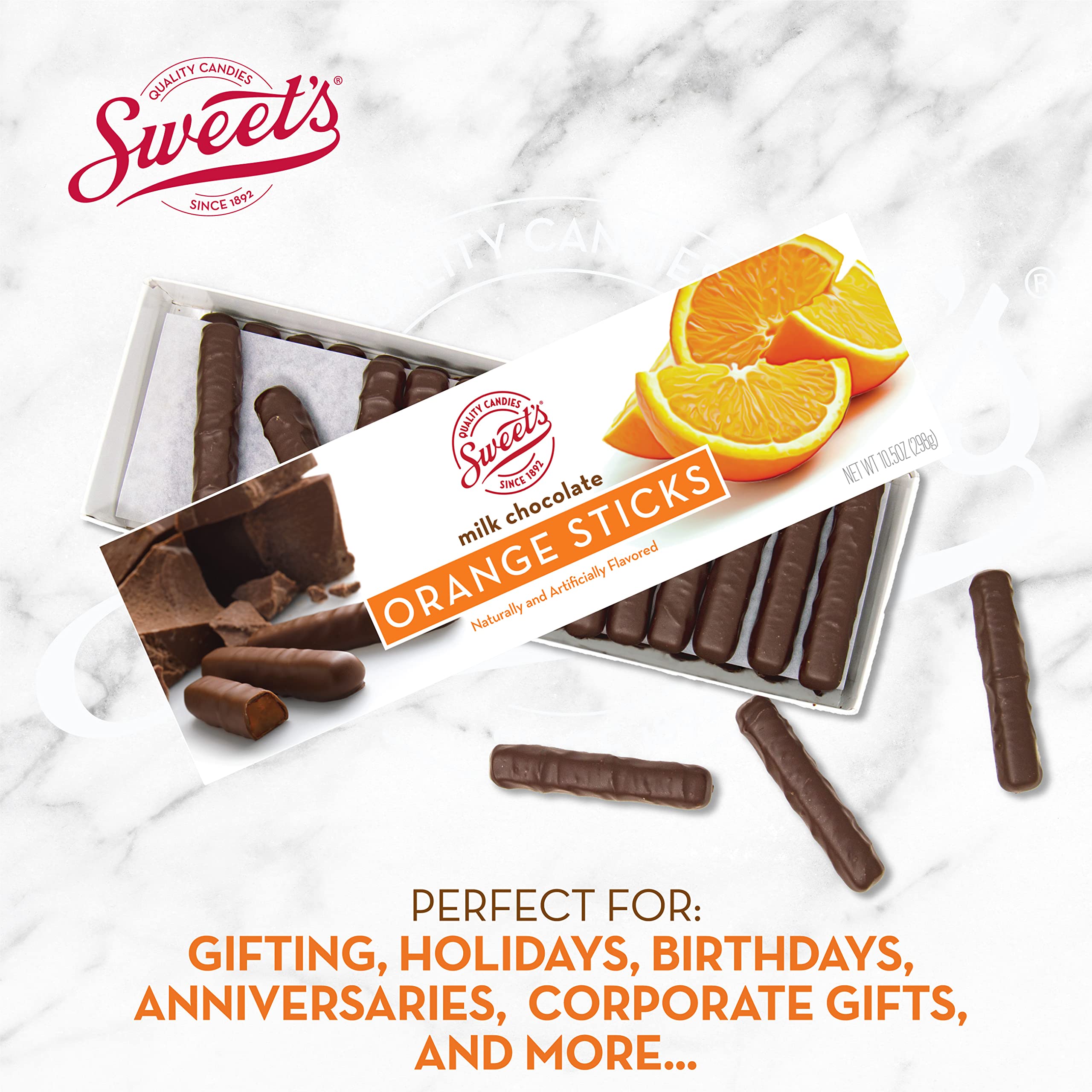 Mua Sweet Candy Milk Chocolate Orange Sticks - Chocolate Covered Candy ...