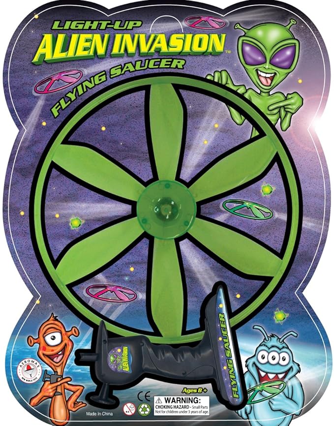Alien Invasion Light Up Flying Saucer: Amazon.co.uk: Toys & Games
