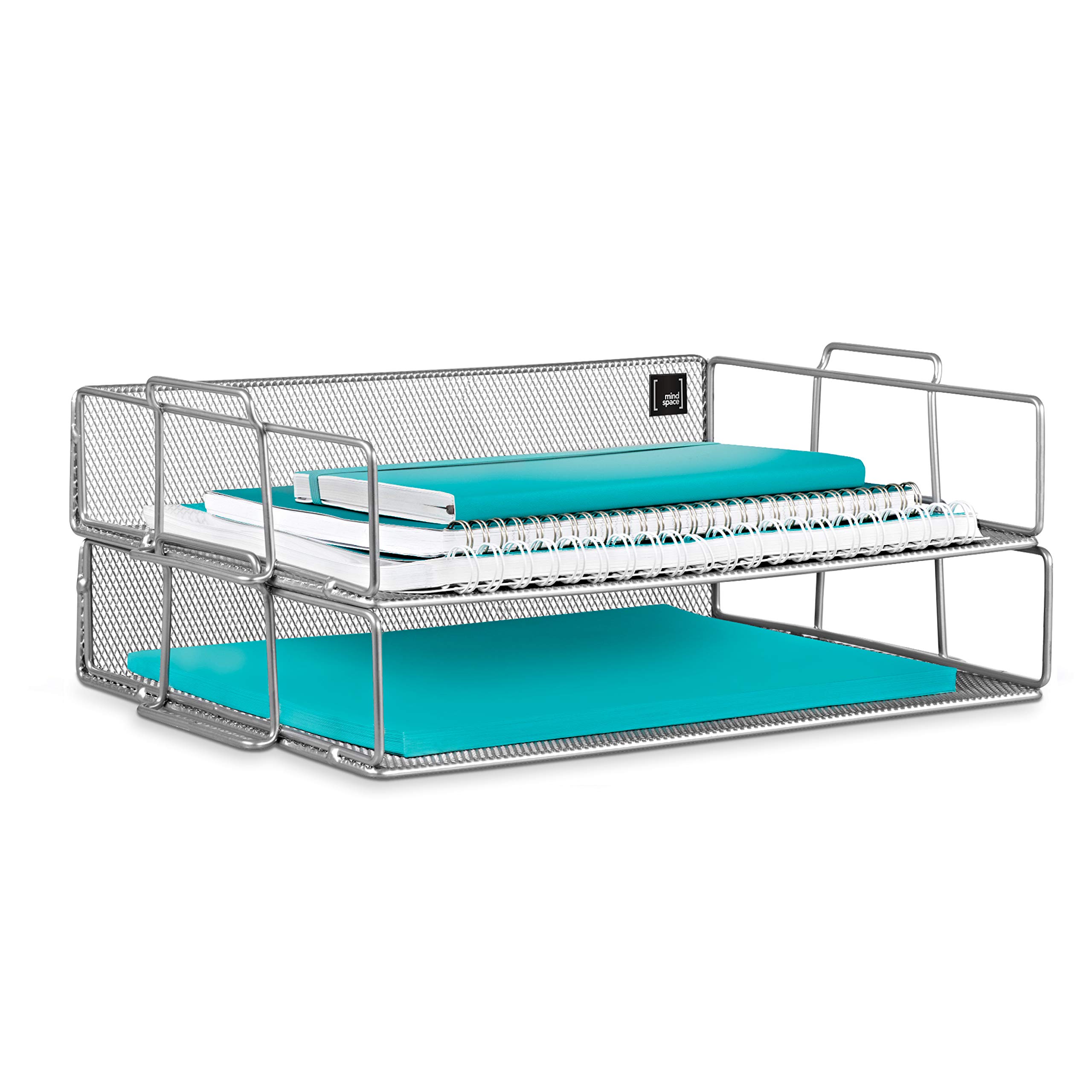 Mua 2 Tier Stackable Letter Tray | Paper Tray Desk Organizer | The Mesh ...