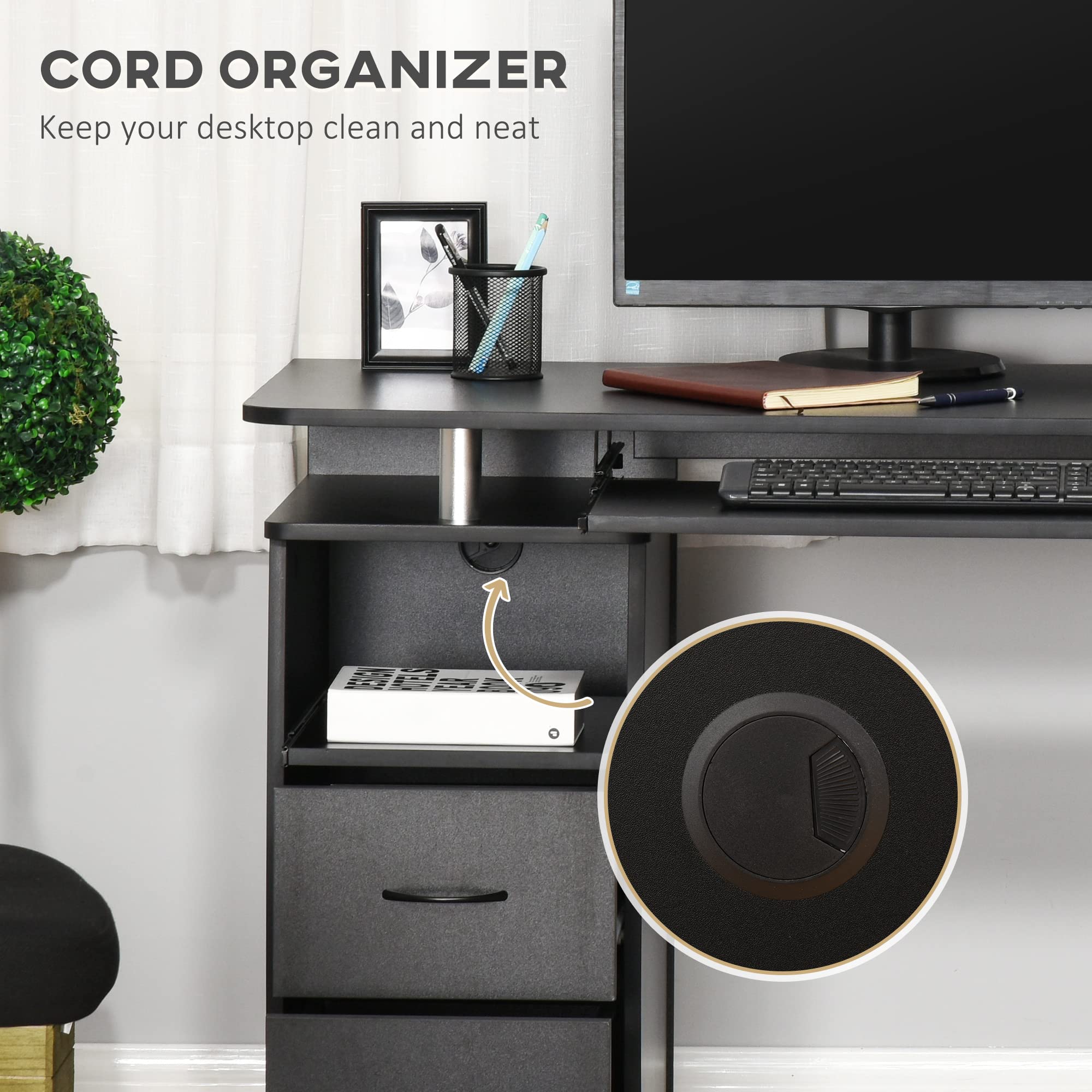 Mua HOMCOM Multi-Function Computer Desk, Home Office Workstation with ...