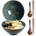Amazon.com: NUTRIUPS 8 Inch Ceramic Ramen Bowl Set of 2 Pho Bowls ...