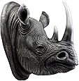 Amazon.com: Ebros Realistic Safari Black Rhino Wall Plaque 14.5" Tall ...