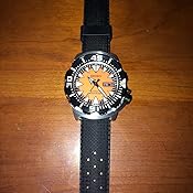 Watch Band Silicone Rubber Black Breathable Strap Waterproof Stainless ...