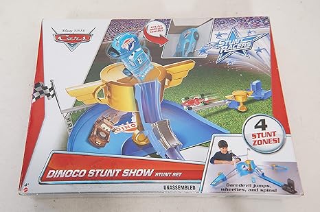 Cars Stunt Racers Dinoco Stunt Show Stunt Set: Amazon.co.uk: Toys & Games