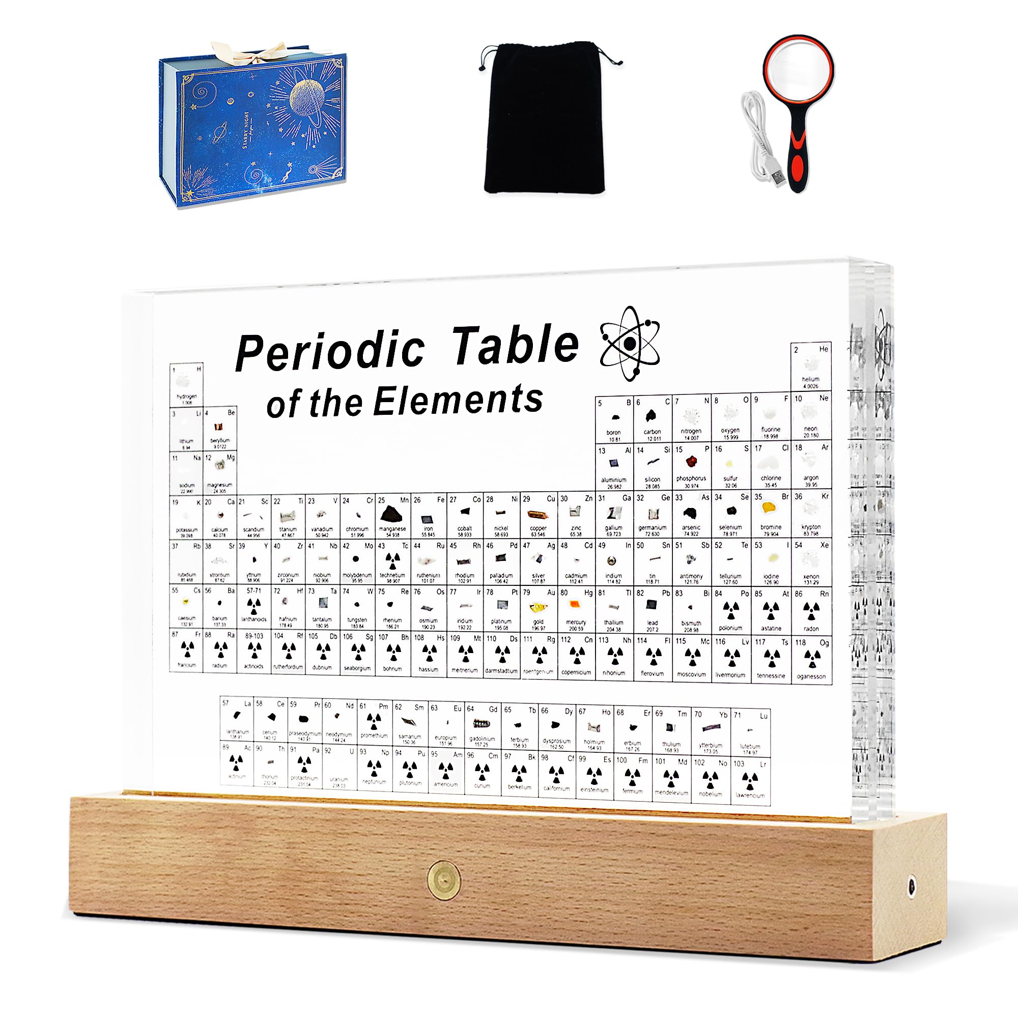 Mua Large Periodic Table of Elements with Real Elements, 8.5 Inch ...