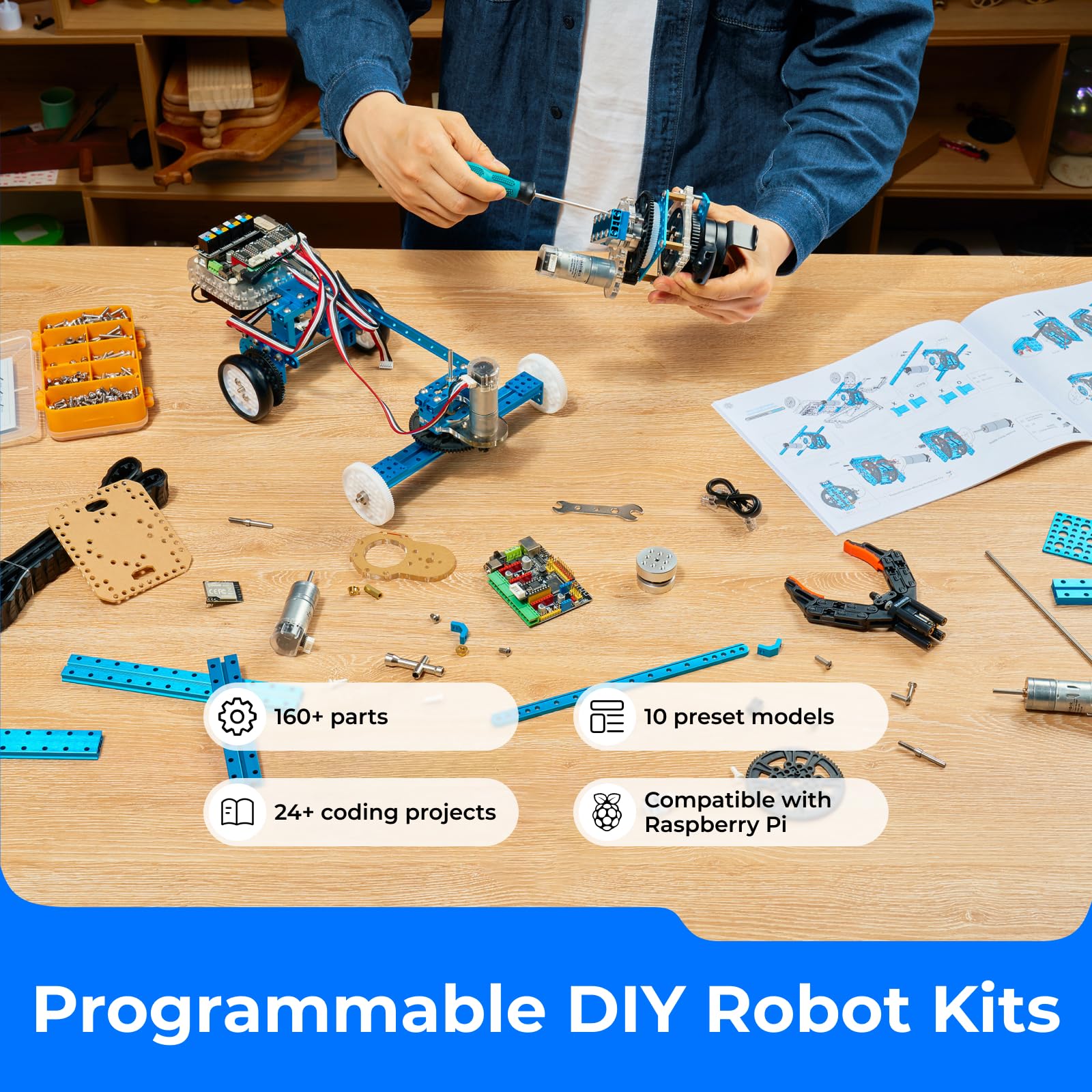 Mua Makeblock Mbot Ultimate ロボットアーム 10 In 1 Stem教育 Diyロボットキット Arduino C Python Raspberry Pi