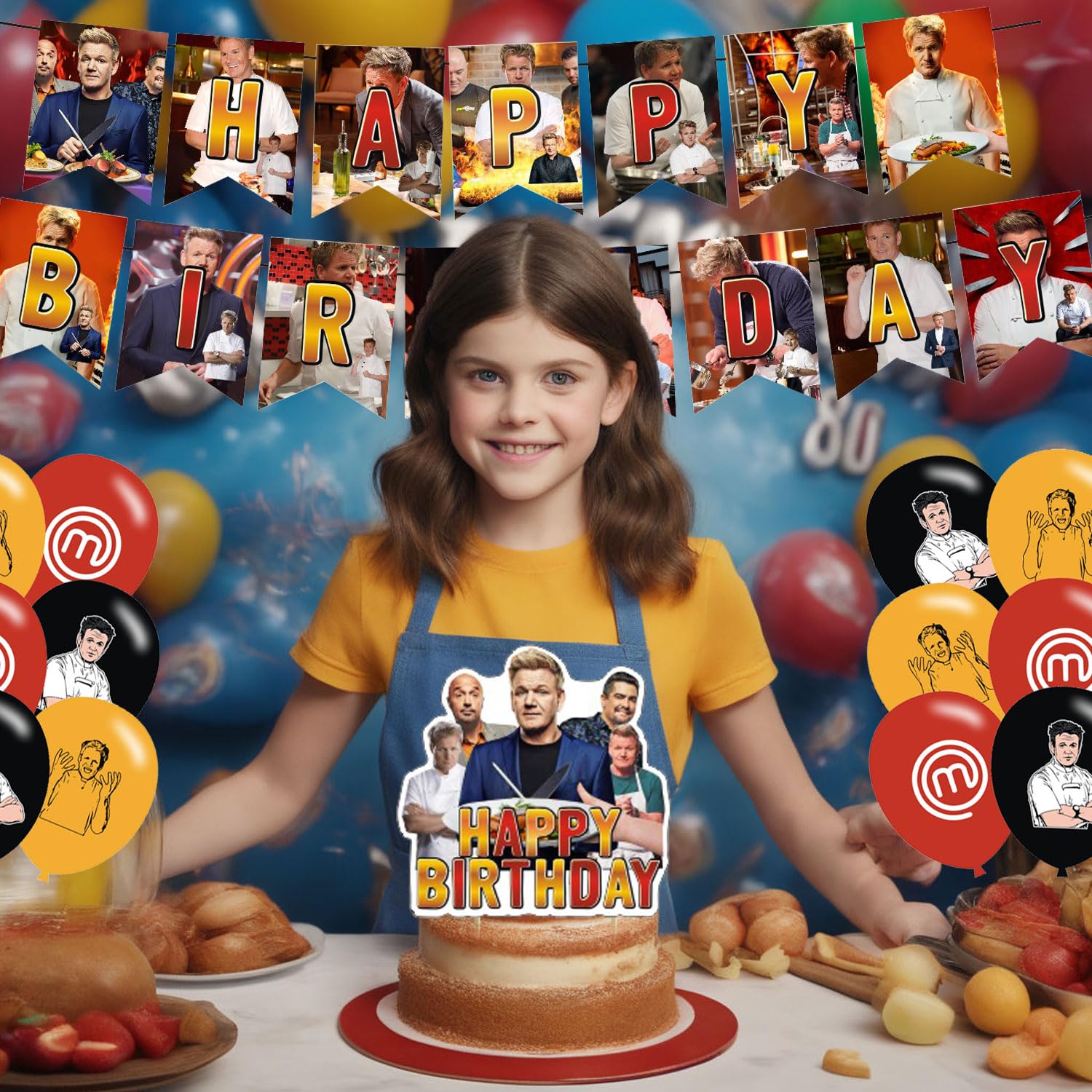 Mua ADAGA Gordon Ramsay Master Chef Themed Birthday Party Supplies ...
