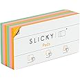 Amazon.com : SlickyNotes Glue Free Static Cling Sticky Notes - Reusable ...
