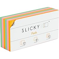 Amazon.com : SlickyNotes Glue Free Static Cling Sticky Notes - Reusable ...