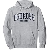 Amazon.com: Oshkosh Wisconsin WI College University Style Navy T-Shirt ...