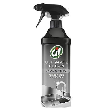 Cif Spray Gun Ultimate Clean Stainless Steel Cleaner/Vitro 435 ml ...