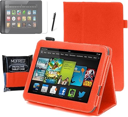 MOFRED® Orange Kindle Fire HD 7" Tablet Case-MOFRED®: Amazon.co.uk ...