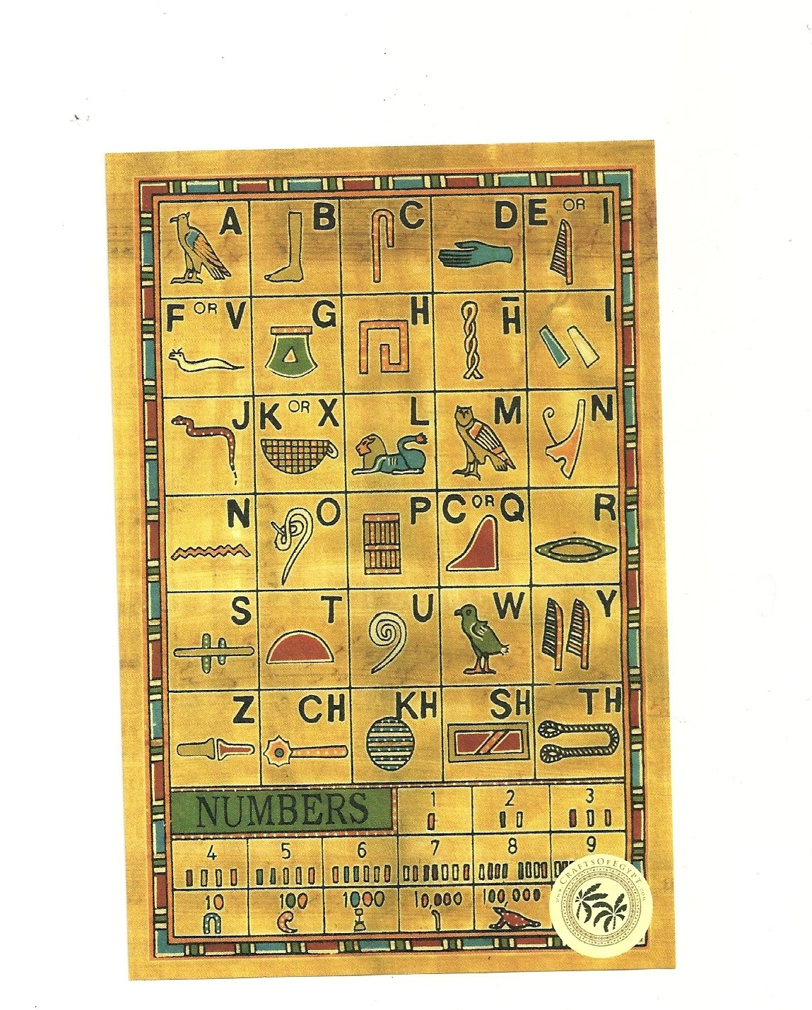 Mua Egyptian Papyrus Blank Paper Set of 10 Sheets for Art Projects ...