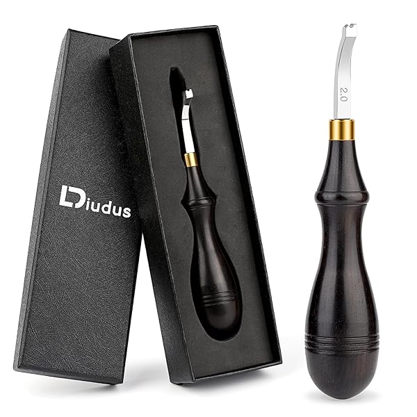 DIUDUS 2mm Leather Edge Creasing Tool Leather Shallow Slot Edge Linear ...