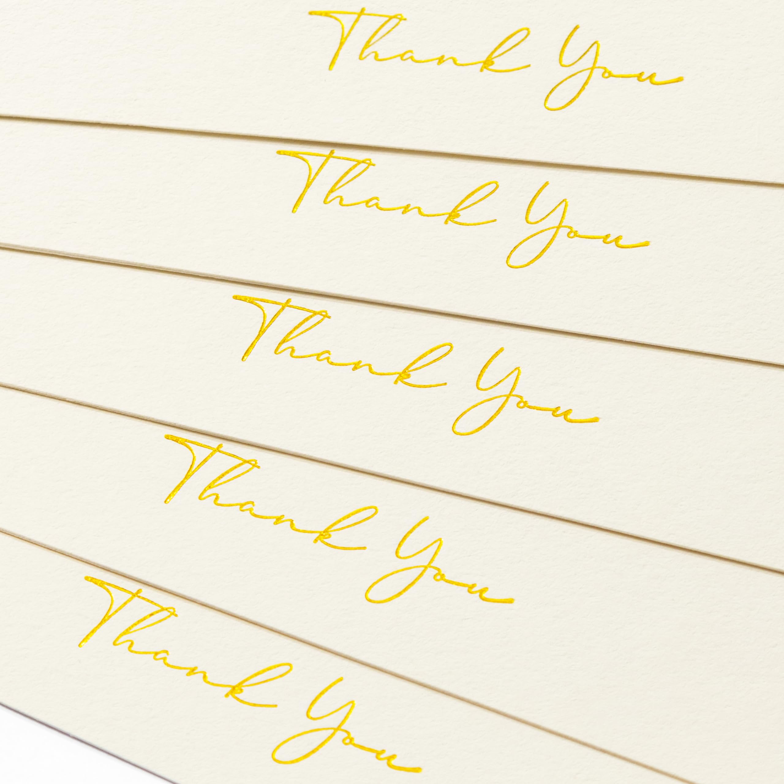 Crisky 50 Pack Thank You Greeting Cards With Envelope Printable Ivory ...