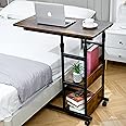 Amazon.com: Adjustable Bedside Table, Adjustable Height Side Table, Rolling Desk for Bed, Over ...