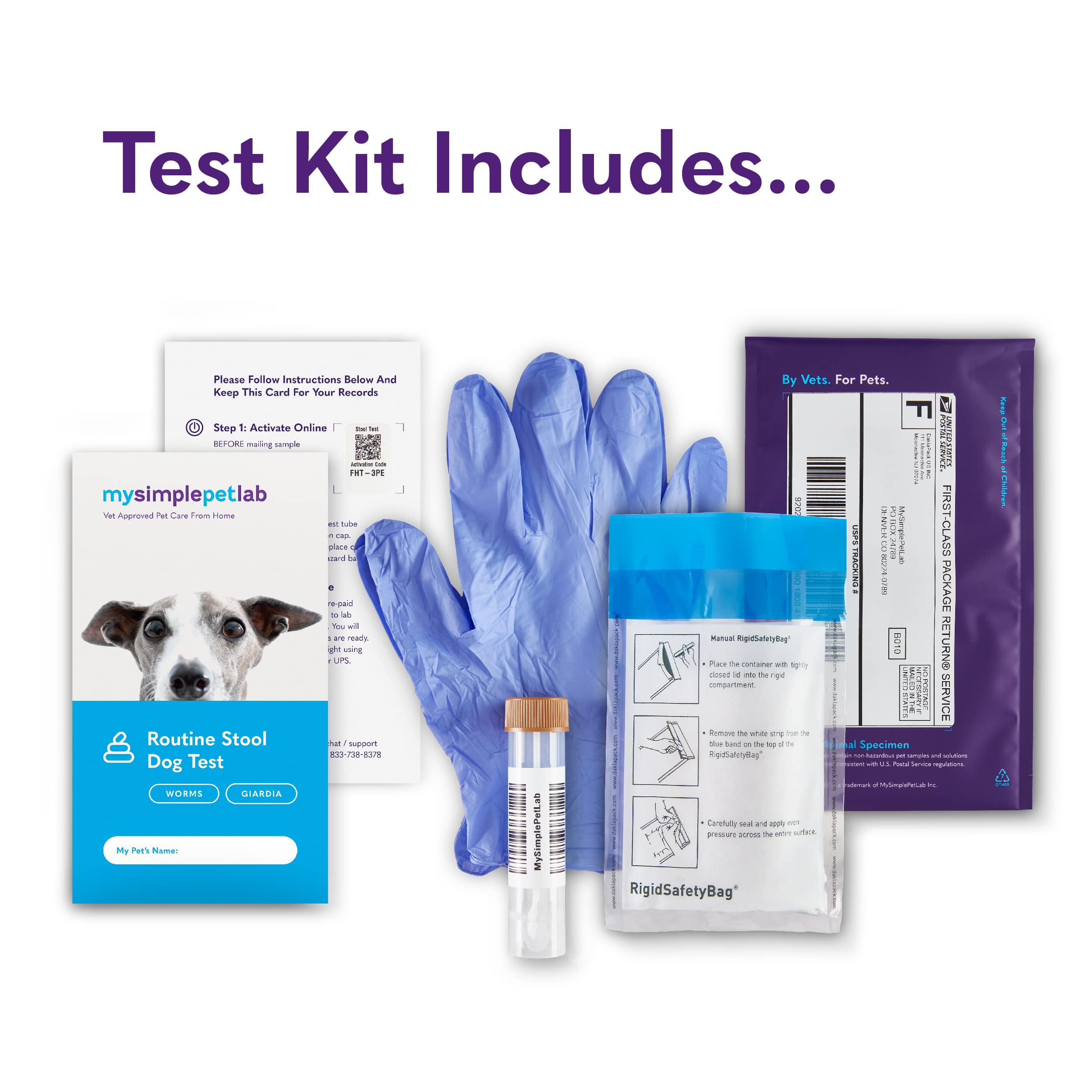 Mua MySimplePetLab Routine Dog Stool Test Kit | Fast and Accurate Worms ...