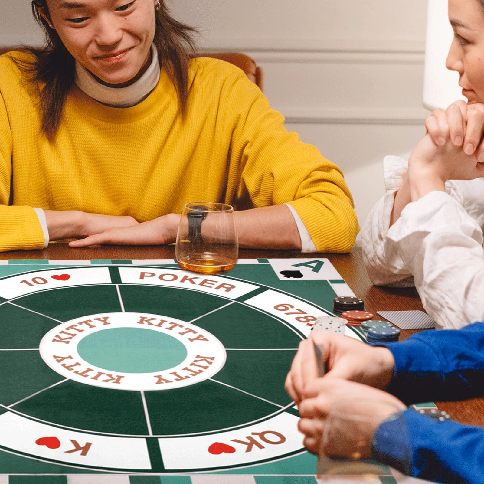 Michigan Rummy Deluxe Board Game Set: Felt Game Mat + 2Boxes of Playing ...