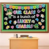Amazon.com: FYSUIMU St. Patrick's Day Bulletin Board Decorations Our ...