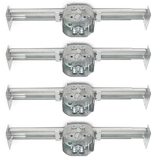 (4-Pack) Ceiling Fan Mounting Bracket with Adjustable Bar Hanger, 1-1/2 ...