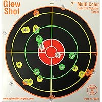 Amazon.com : 100 Pack - 7" Reactive Splatter Targets - GlowShot - Multi ...