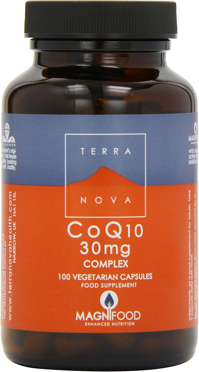 Terra Nova CoQ10 Complex (30mg, 100 Vegetarian Capsules) - BigaMart