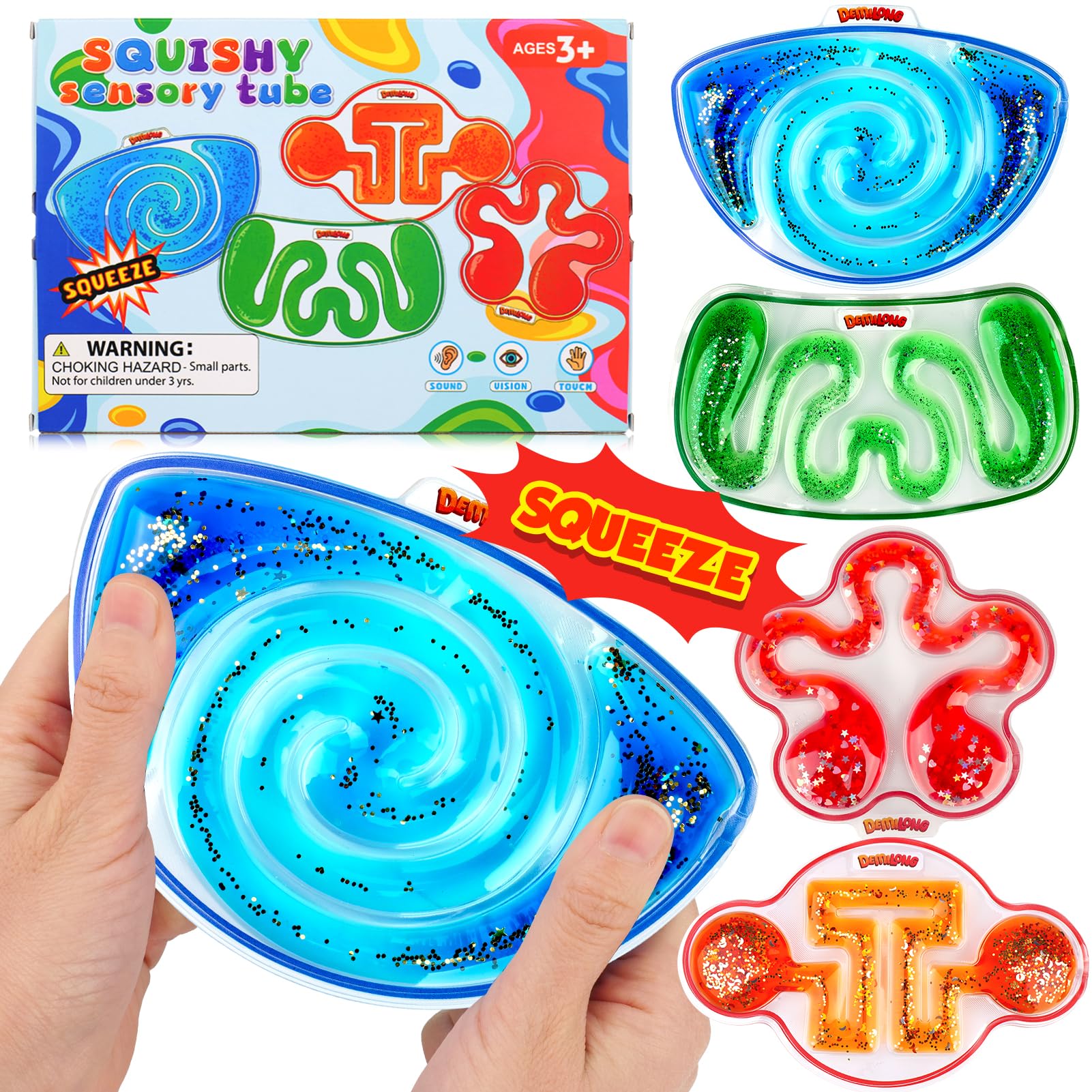 Mua Squishy Sensory Toys for Kids - 4 Pack Fidget Toy Sensory Maze ...