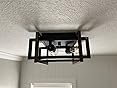 LULING 2-Light Square Ceiling Light, Adjustable Socket, 11.4" Flush ...