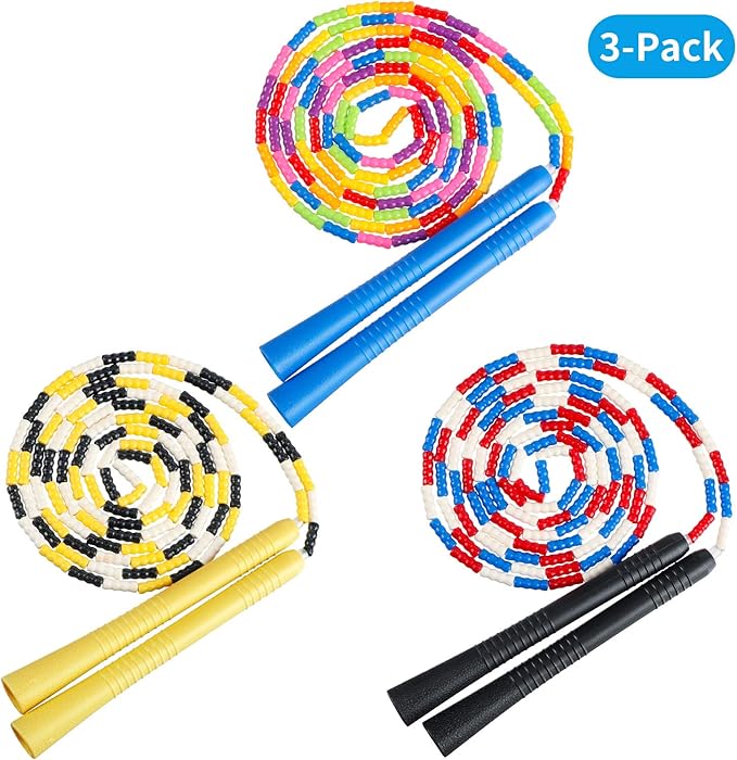 Gejoy 3 Packungen Segmentierte Springseile Weiche Perlen Springseile ...