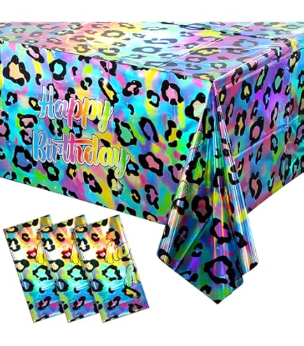 Neon Animal Print Decorations