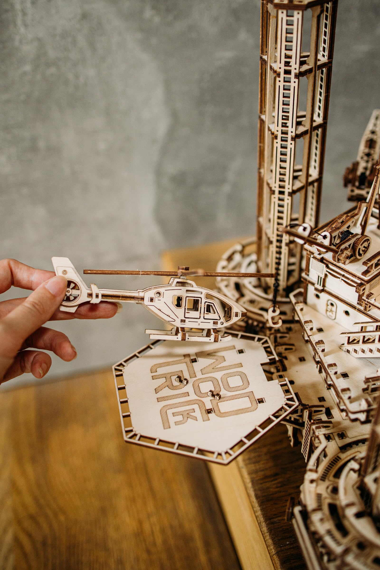 Mua Wood Trick Offshore Rig Platform Wooden 3D Puzzles for Adults to ...